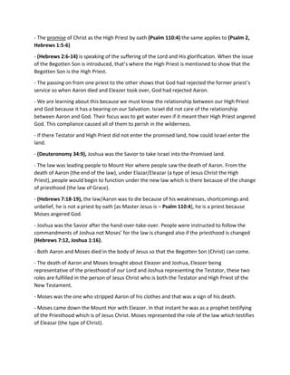 The Death Of Aaron [Pastor G. Baloyi] Notes.pdf