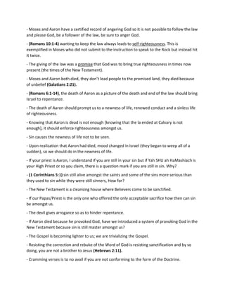 The Death Of Aaron [Pastor G. Baloyi] Notes.pdf