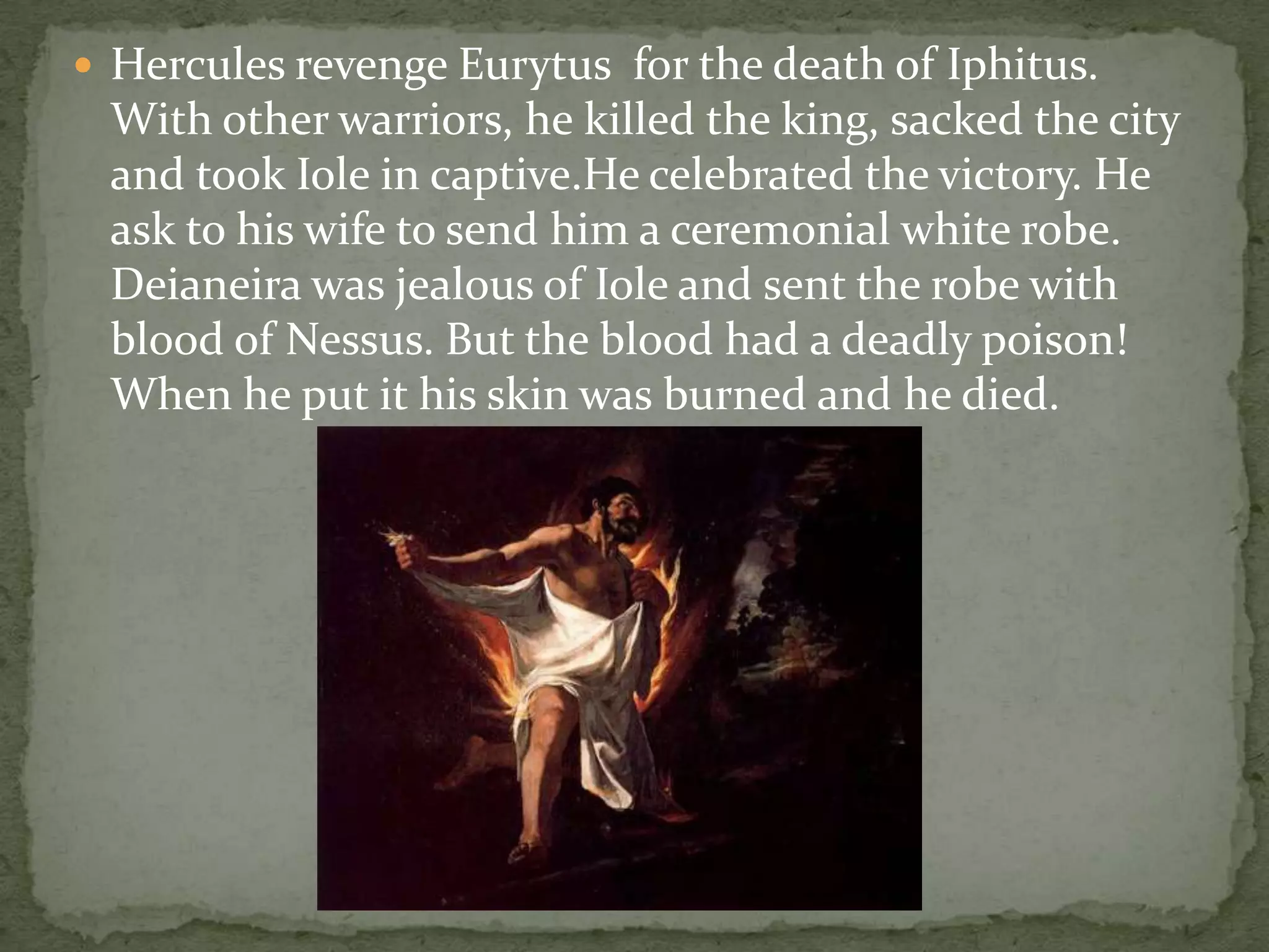 The Death Of Hercules | PPT