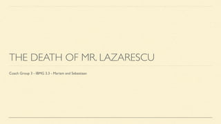 The death of mr lazarescu | PPT