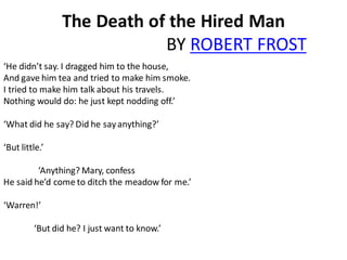 The death of the hired man | PDF