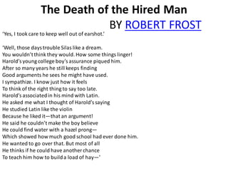 The death of the hired man | PDF