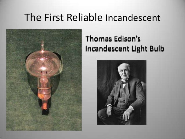 First Light Bulb Invented By Thomas Edison