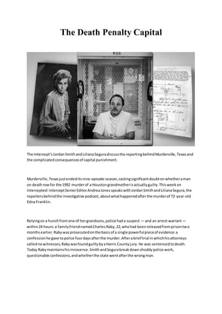 The Death Penalty Capital.doc | Law