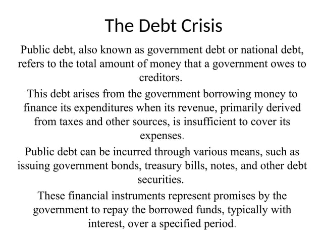 The Debt Crisislecture slides of economicslecture.pptx