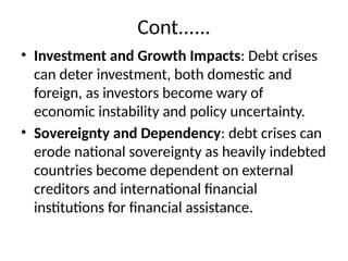 The Debt Crisislecture slides of economicslecture.pptx