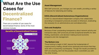 What Is DeFi? Guide to Decentralized Finance | PPTX | Financial ...