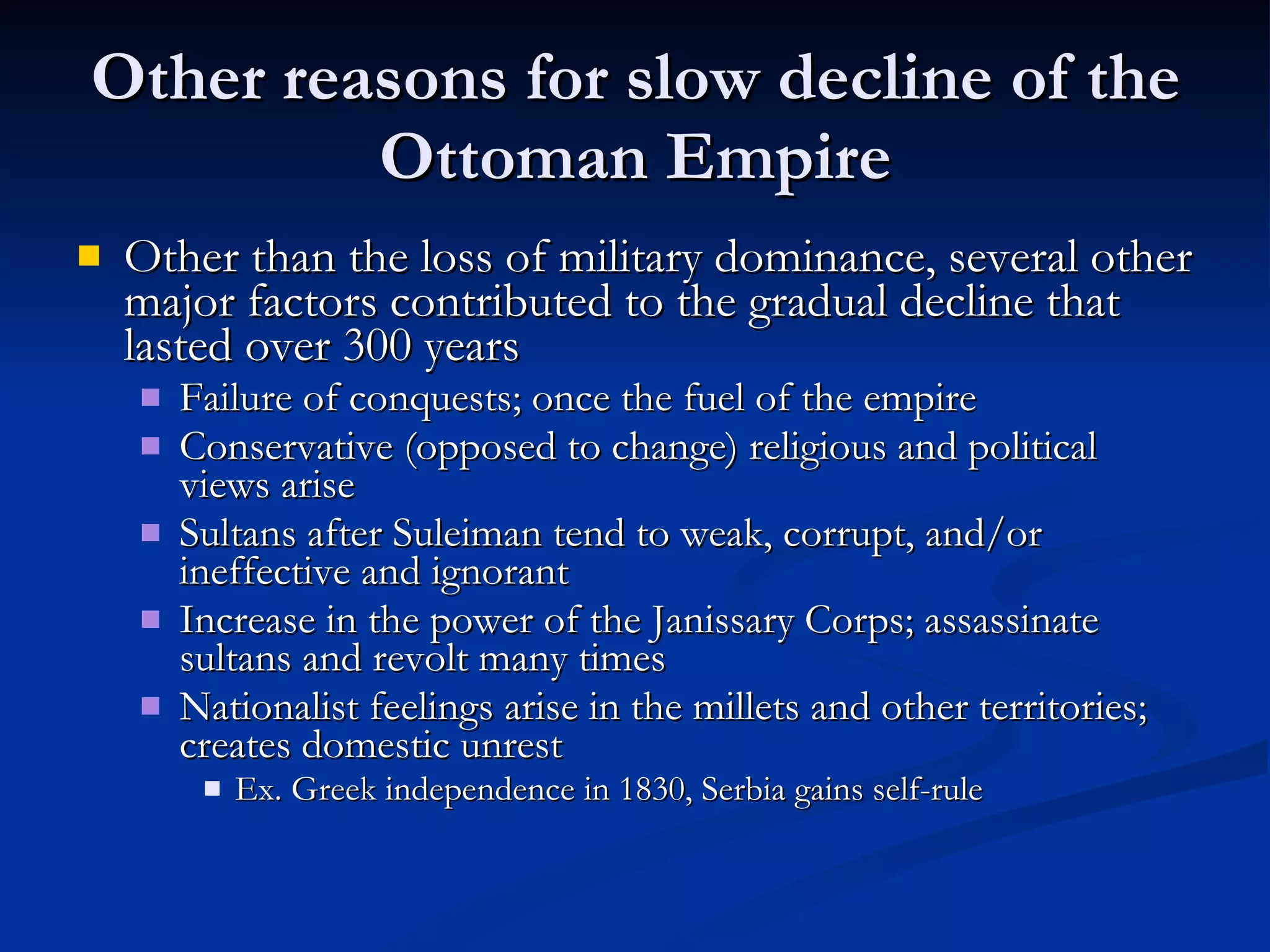 The decline and fall of the ottoman empire | PPT