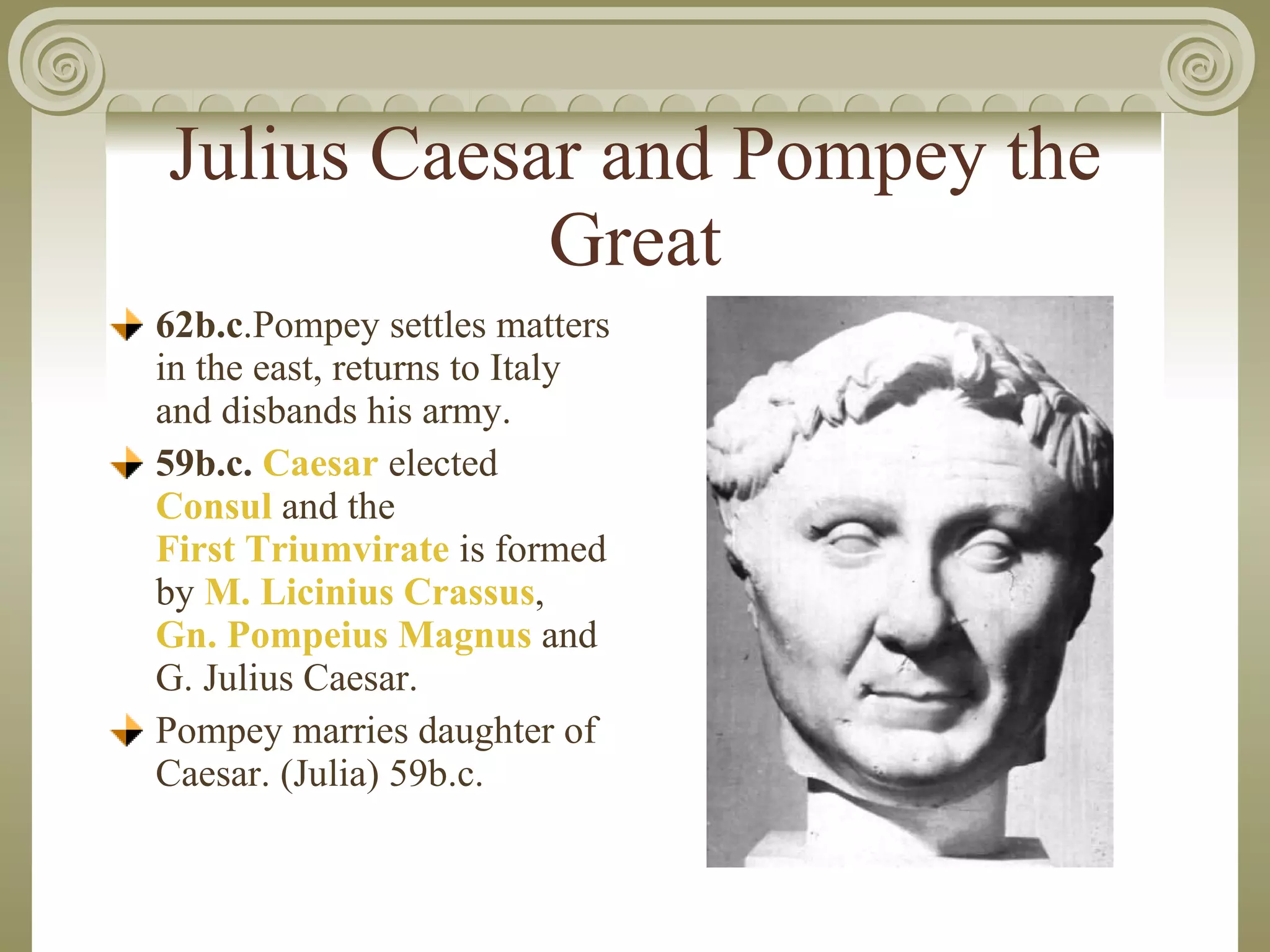 The decline and fall of the roman republic | PPT