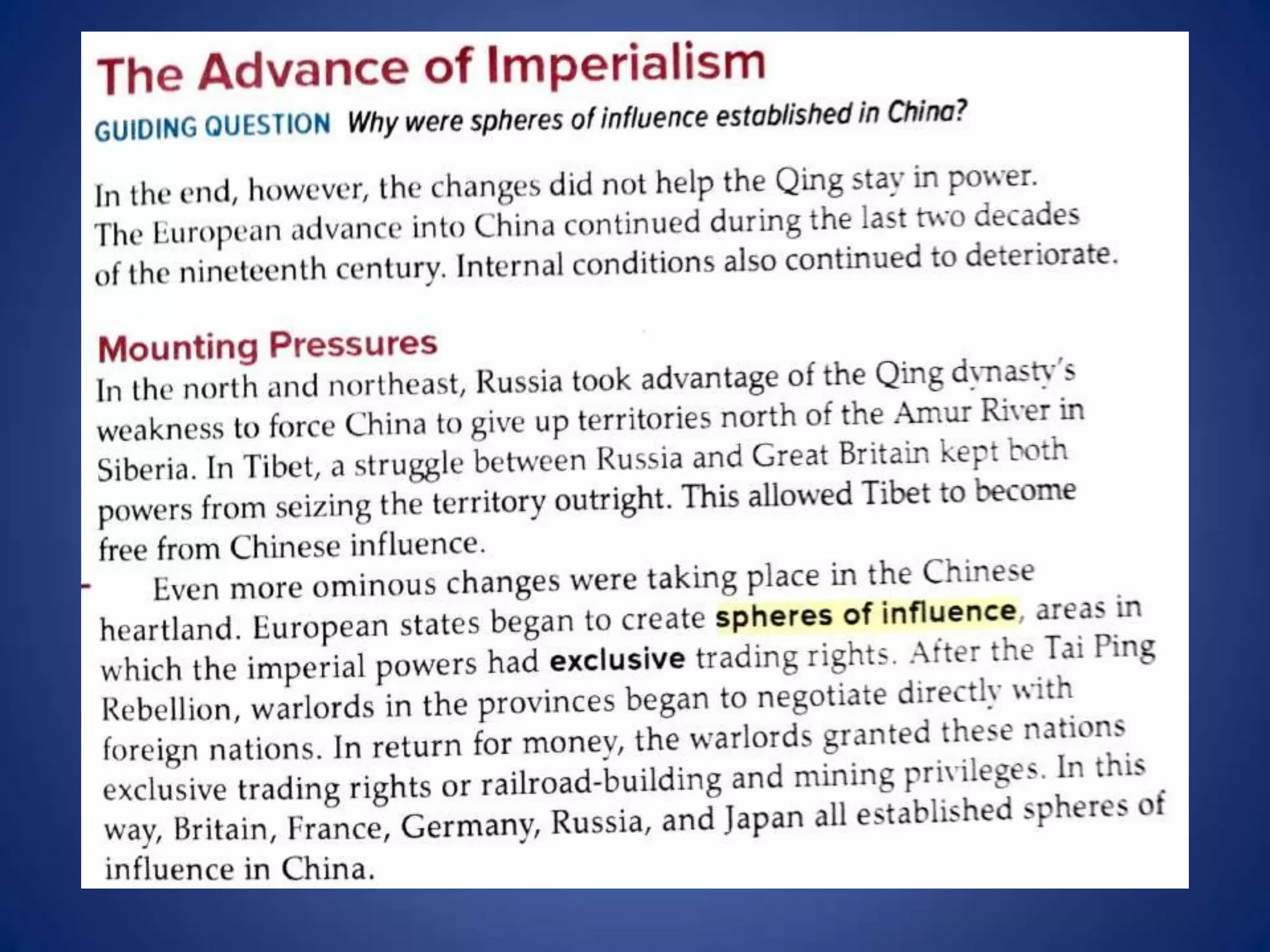The decline of qing dynasty lesson1 | PPT