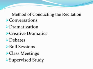 The deductive, inductive and recitation method of teaching | PPTX ...
