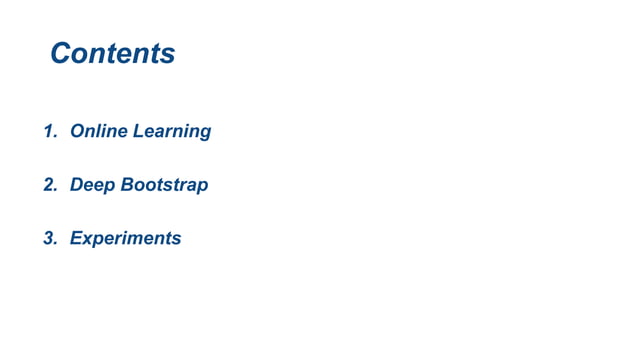 The deep bootstrap framework review | PPT