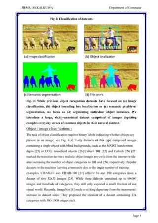 The deep learning technology on coco framework full report | PDF