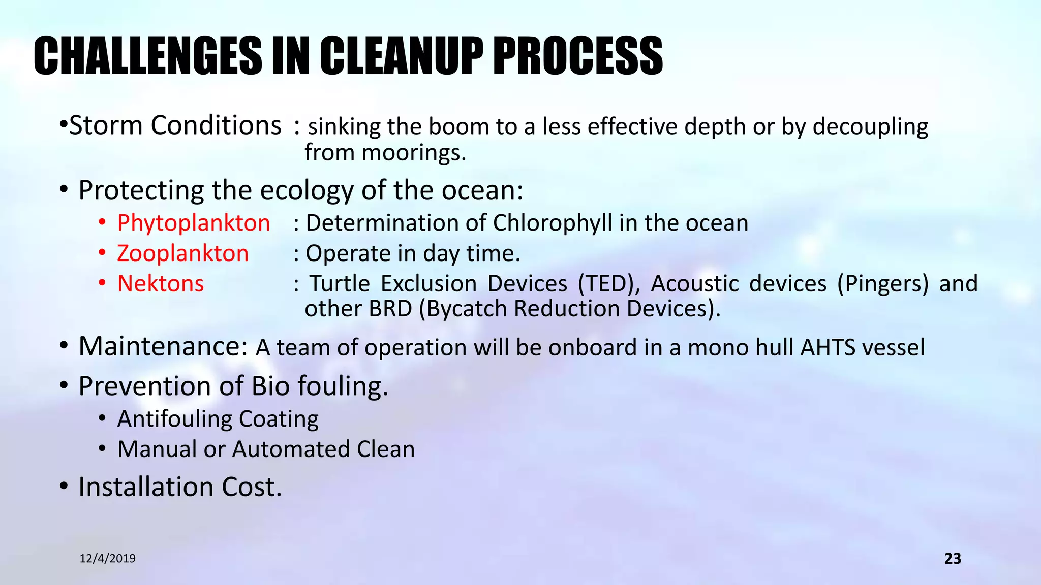 The deep ocean cleanup | PPTX