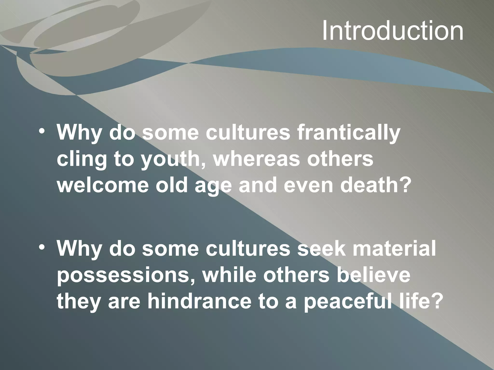 The Deep Structure Of Cultures | PPT