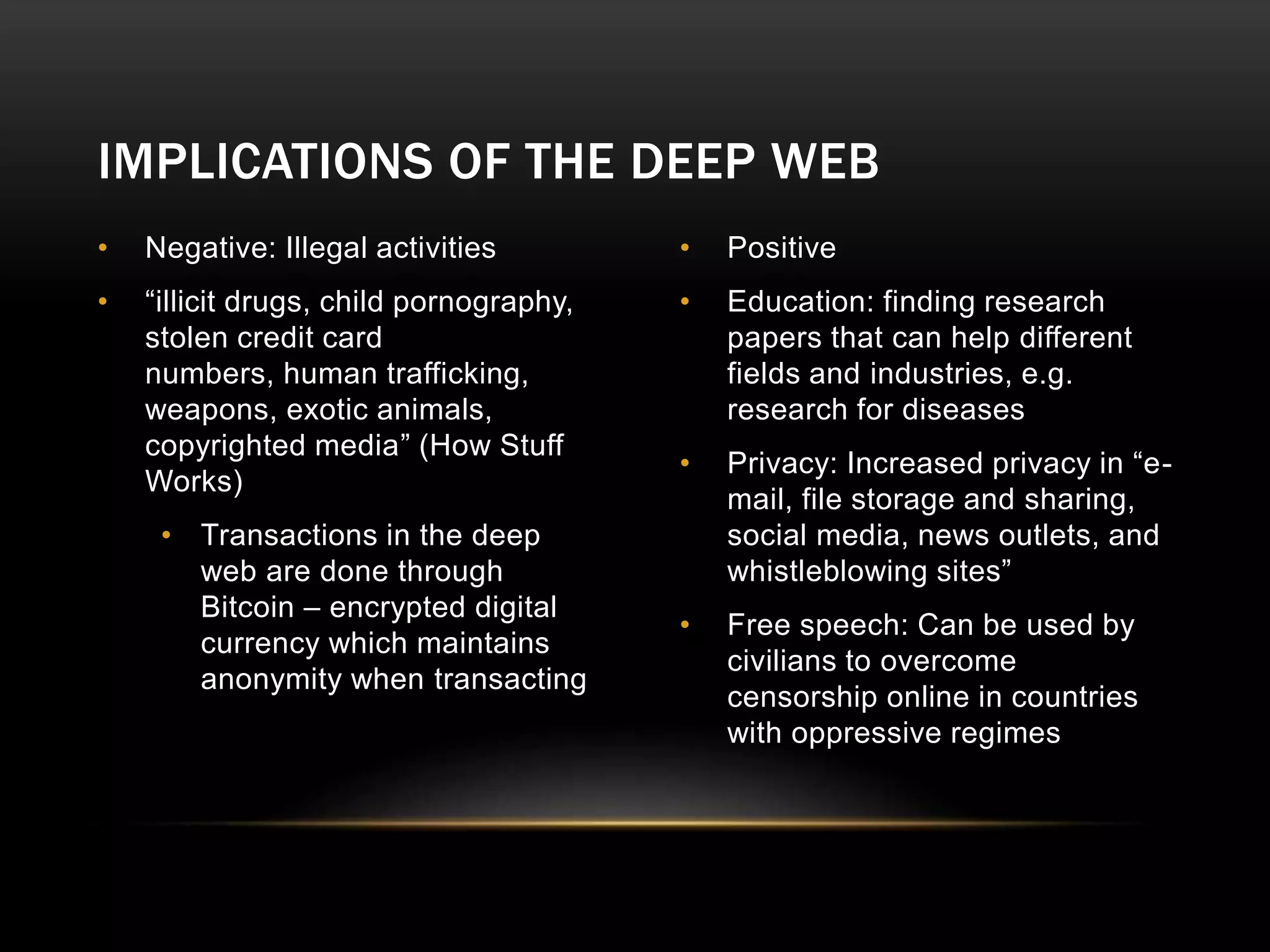 The Deep Web | PPT