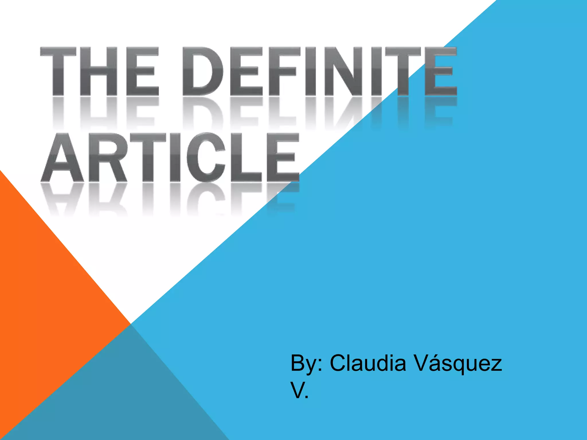 Definite Article (THE) | PPT