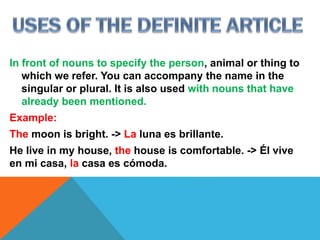 Definite Article (THE) | PPTX