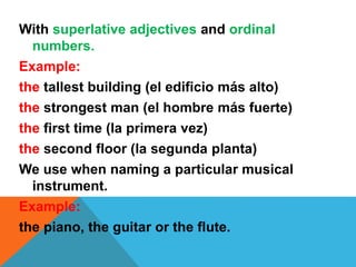 Definite Article (THE) | PPT