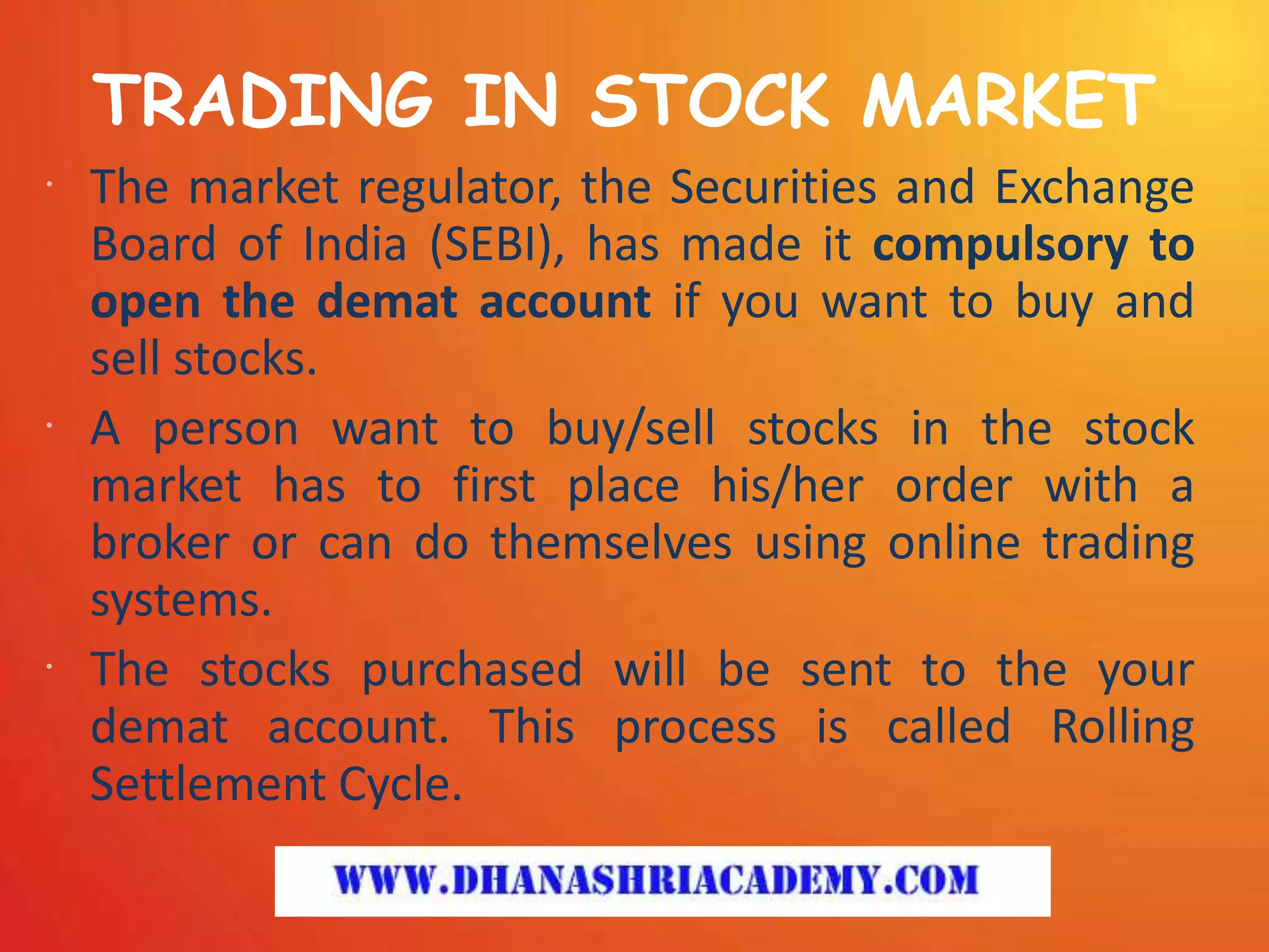 The Definition of a Stock | PPT | Free Download