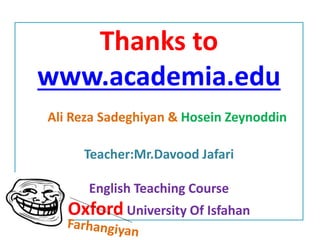 The definition of CLT By Alireza Sadeghiyan - www.academia.edu