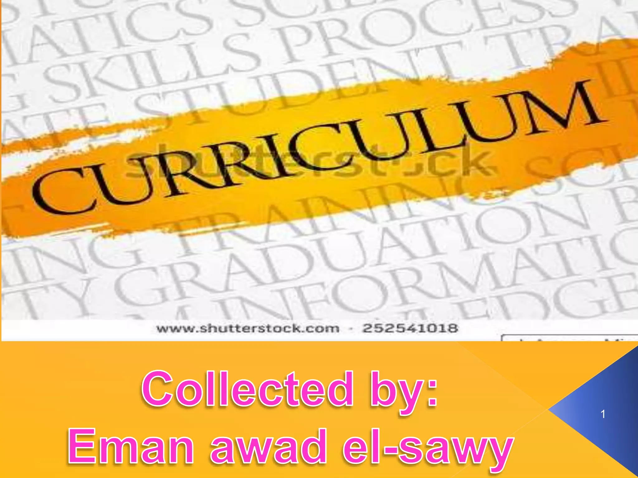 The definition of curriculum | PPTX