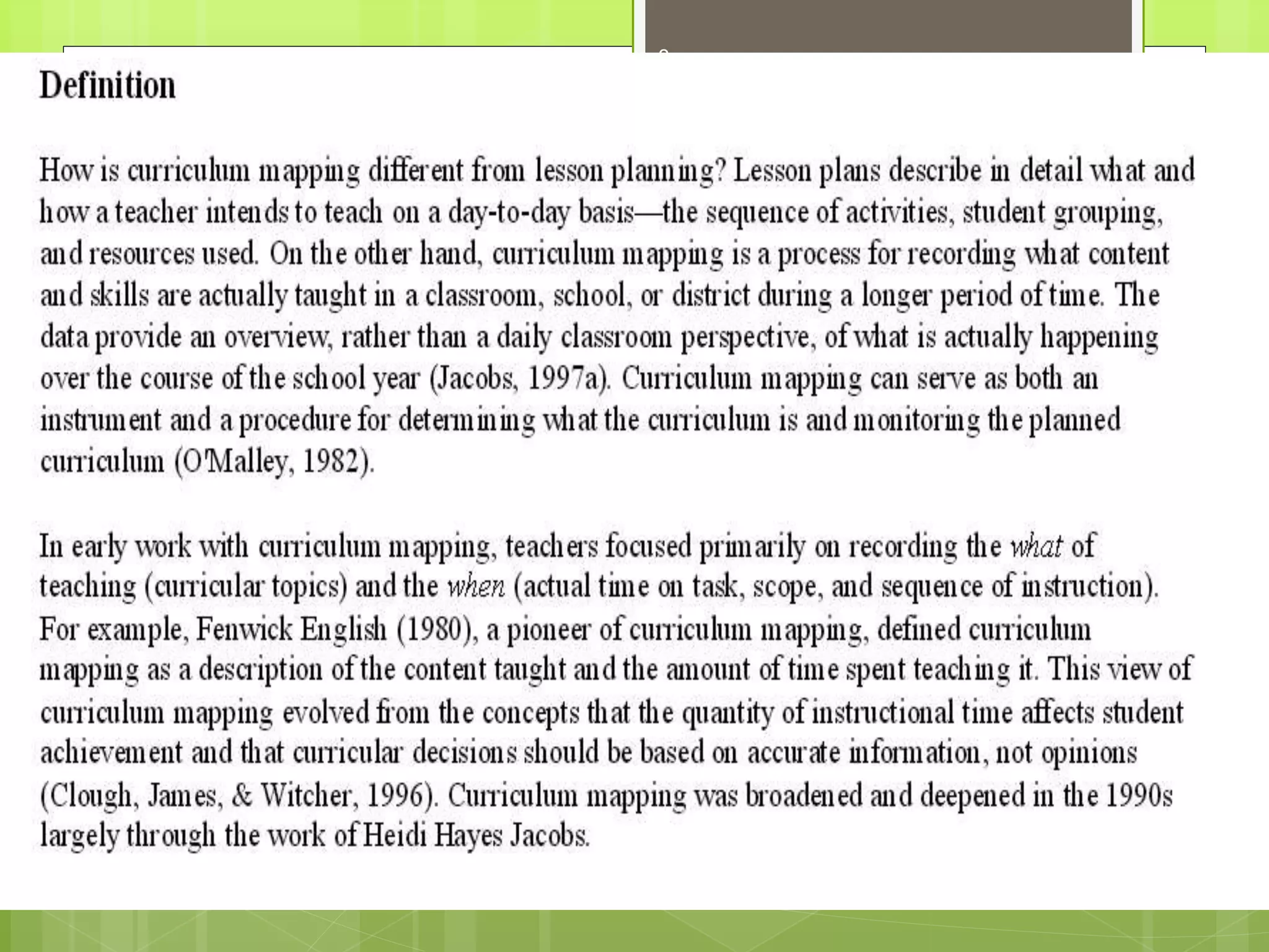 The definition of curriculum | PPTX