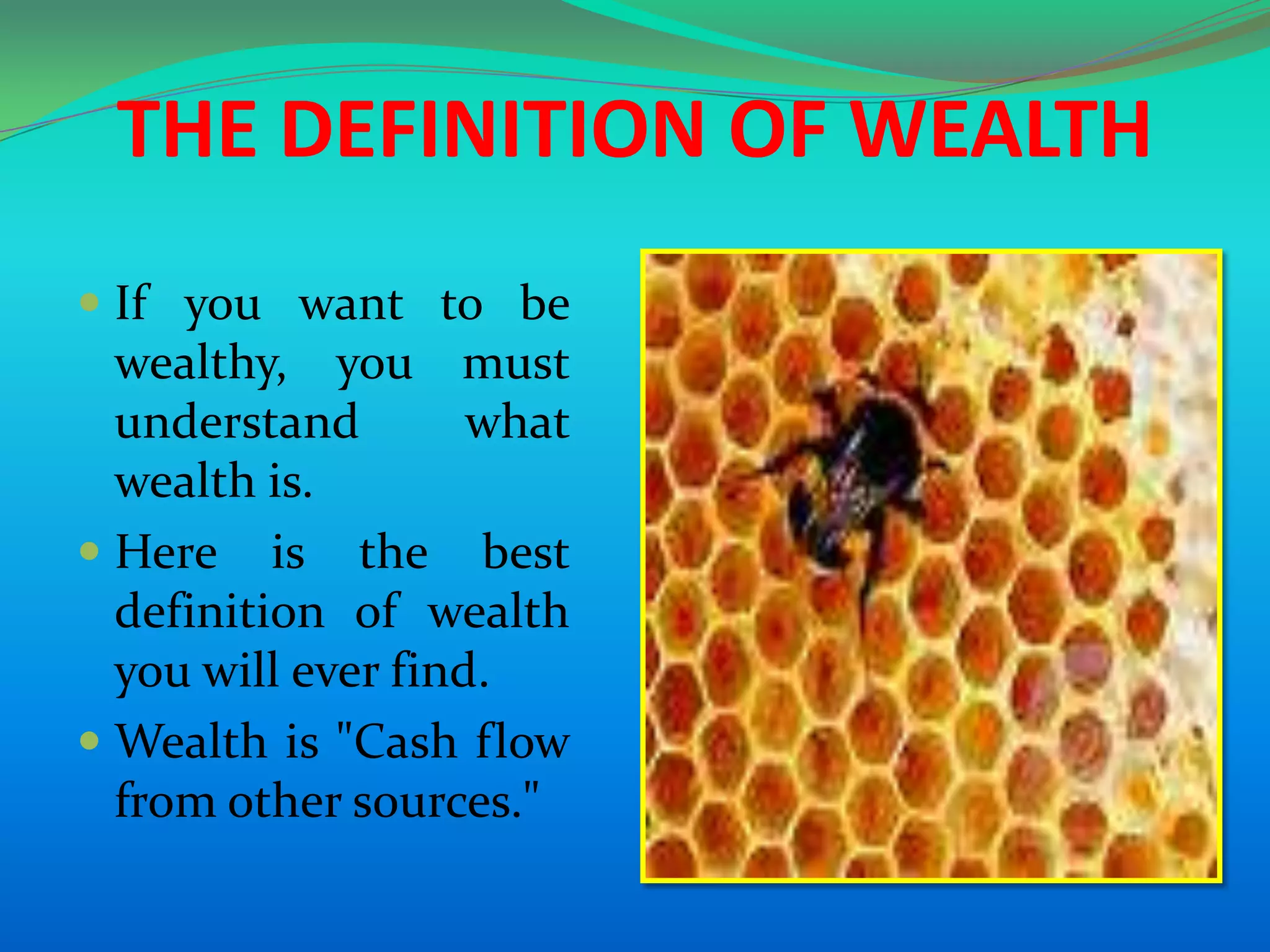 The definition of wealth | PPSX