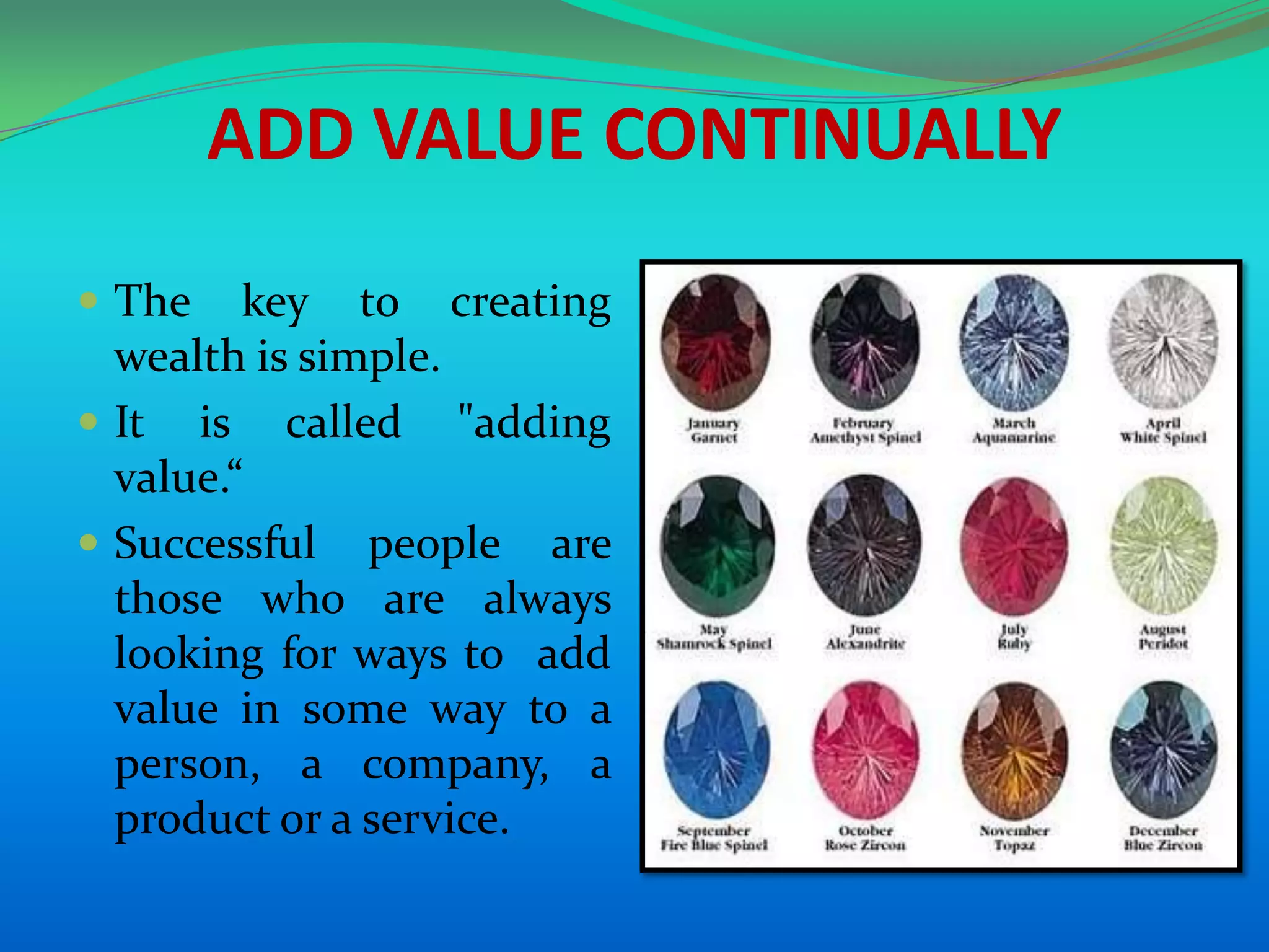 The definition of wealth | PPSX | Financial Planning | Personal Finance