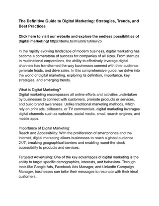 The Definitive Guide to Digital Marketing_ Strategies, Trends, and Best ...