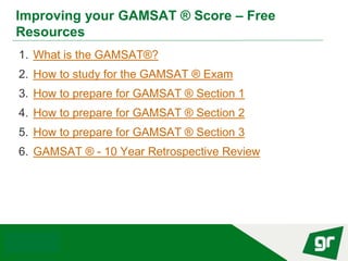 The Definitive Guide to GAMSAT ® Results 2020 | PPT