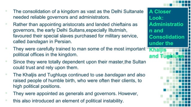 The delhi sultans | PPTX