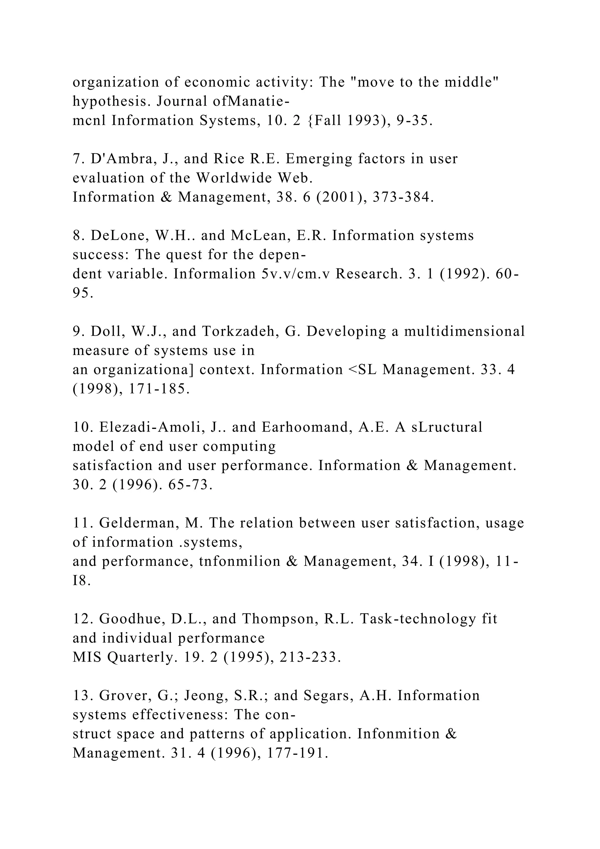 The DeLone and McLean Model ofInformation Systems Success.docx