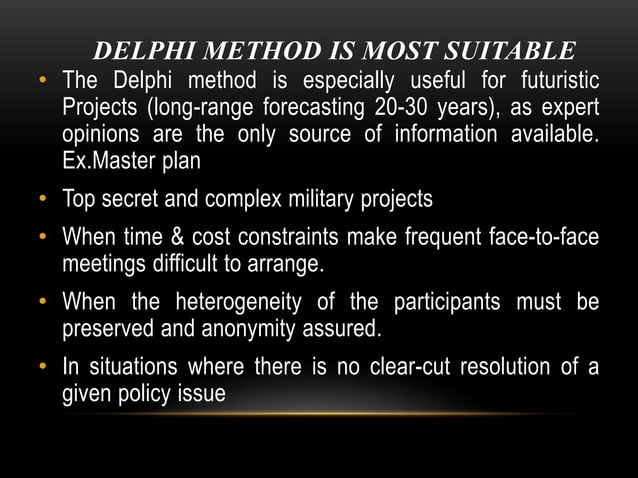 The delphi method final ppt | PPT