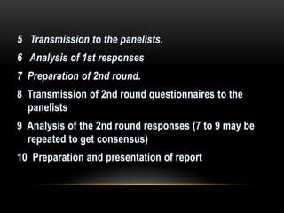 The delphi method final ppt | PPTX