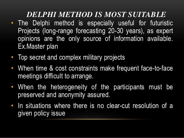 The Delphi Method Final Ppt 