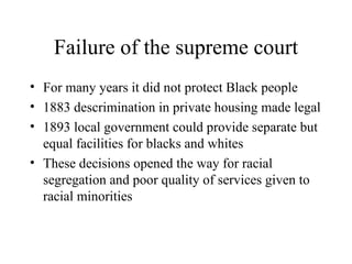 The demand for civil rights | PPT | Debated Sensitive Social Issues ...