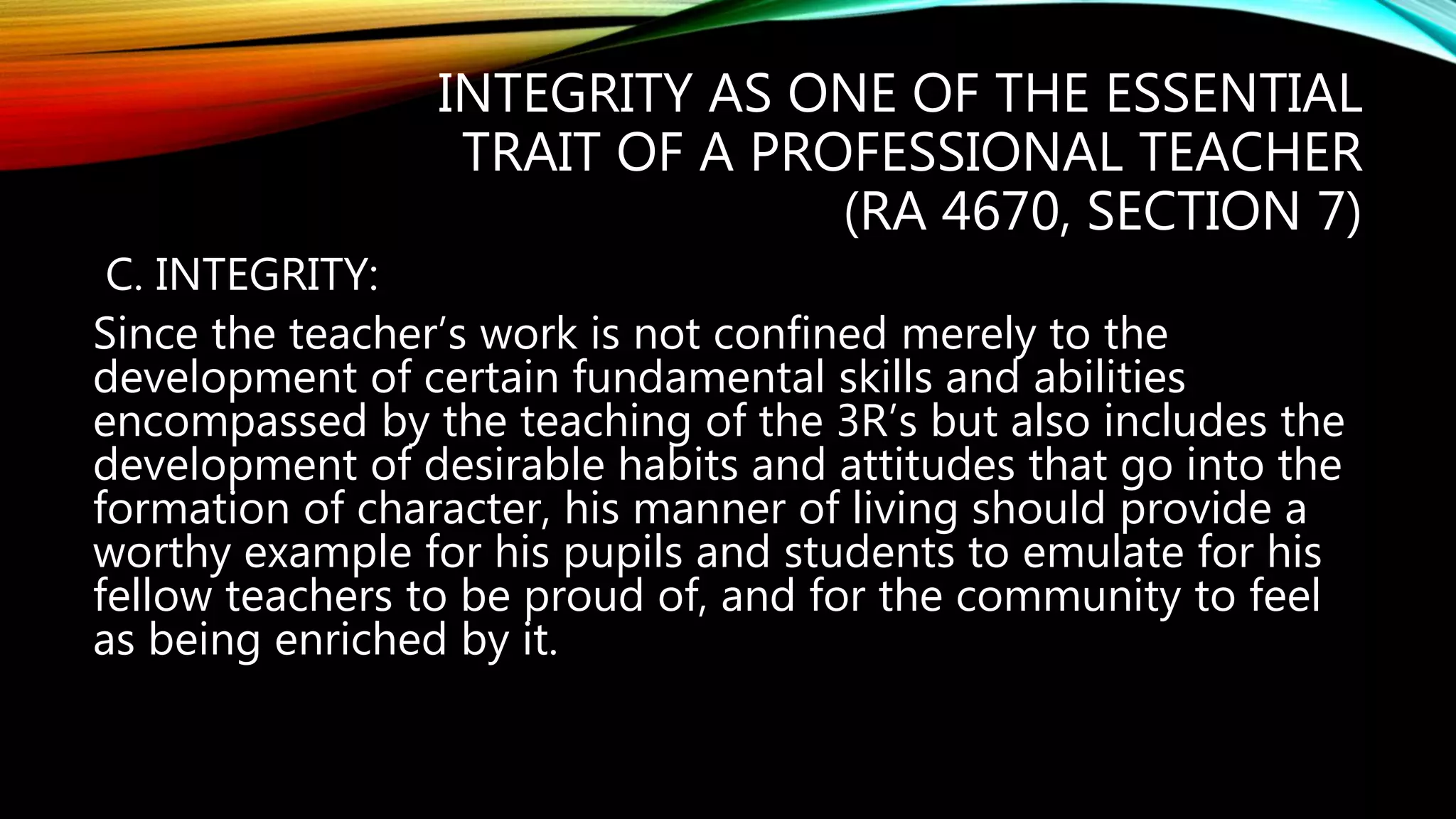 The Demands Of Society From The Teacher As A Person | PPTX
