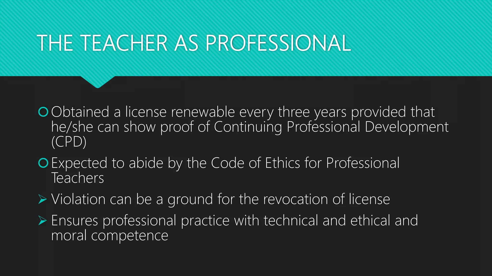 The Demands Of The Society From The Teacher As A Professional | PPTX