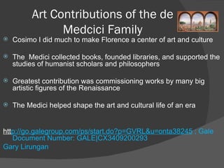 The De Medici Family | PPT