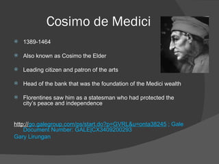 The De Medici Family | PPT