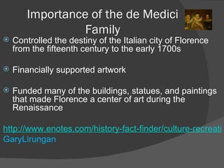The De Medici Family | PPT