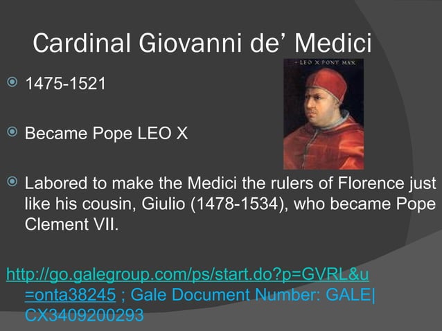 The De Medici Family | PPT