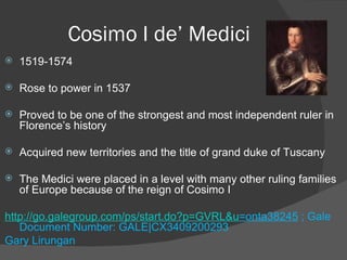 The De Medici Family | PPT