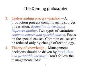 The deming philosophy | PPTX