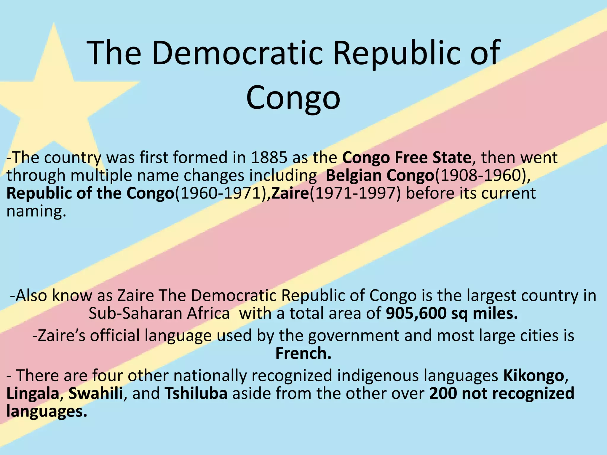 The democratic republic of congo | PPTX
