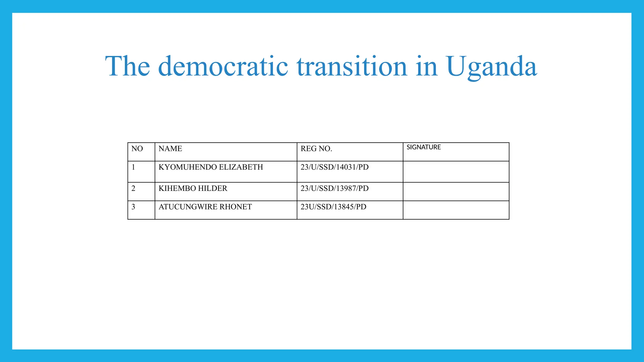 The democratic transition in Uganda.pptx