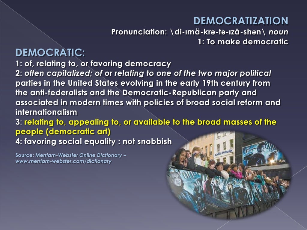 The Democratization Of Information