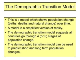 The DTM - Demographic Transition Model | PPT