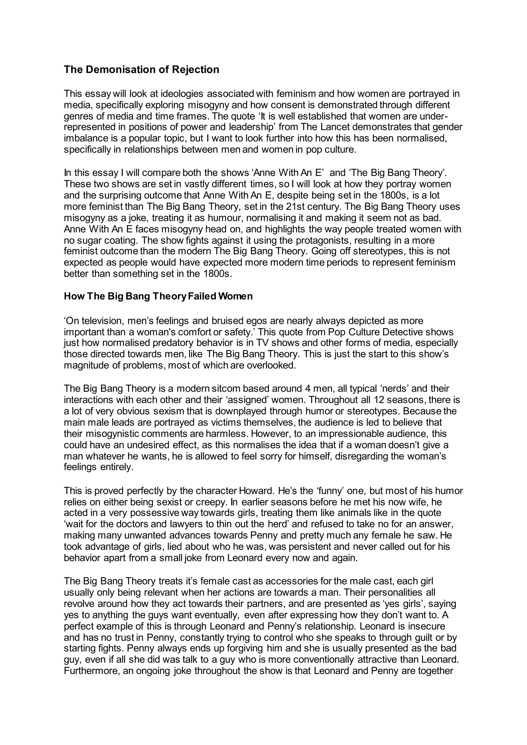 The Demonisation of Rejection | PDF